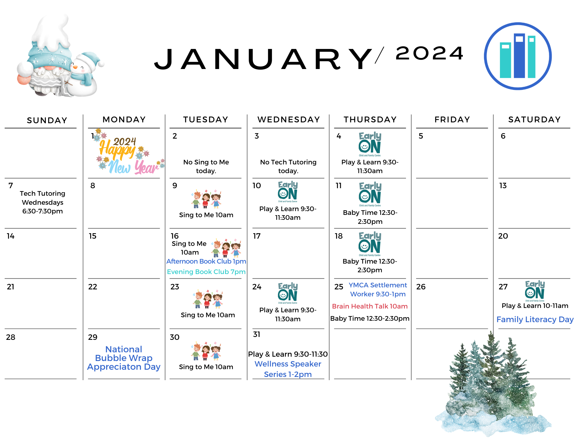 Program Calendars | Perth East Public Library